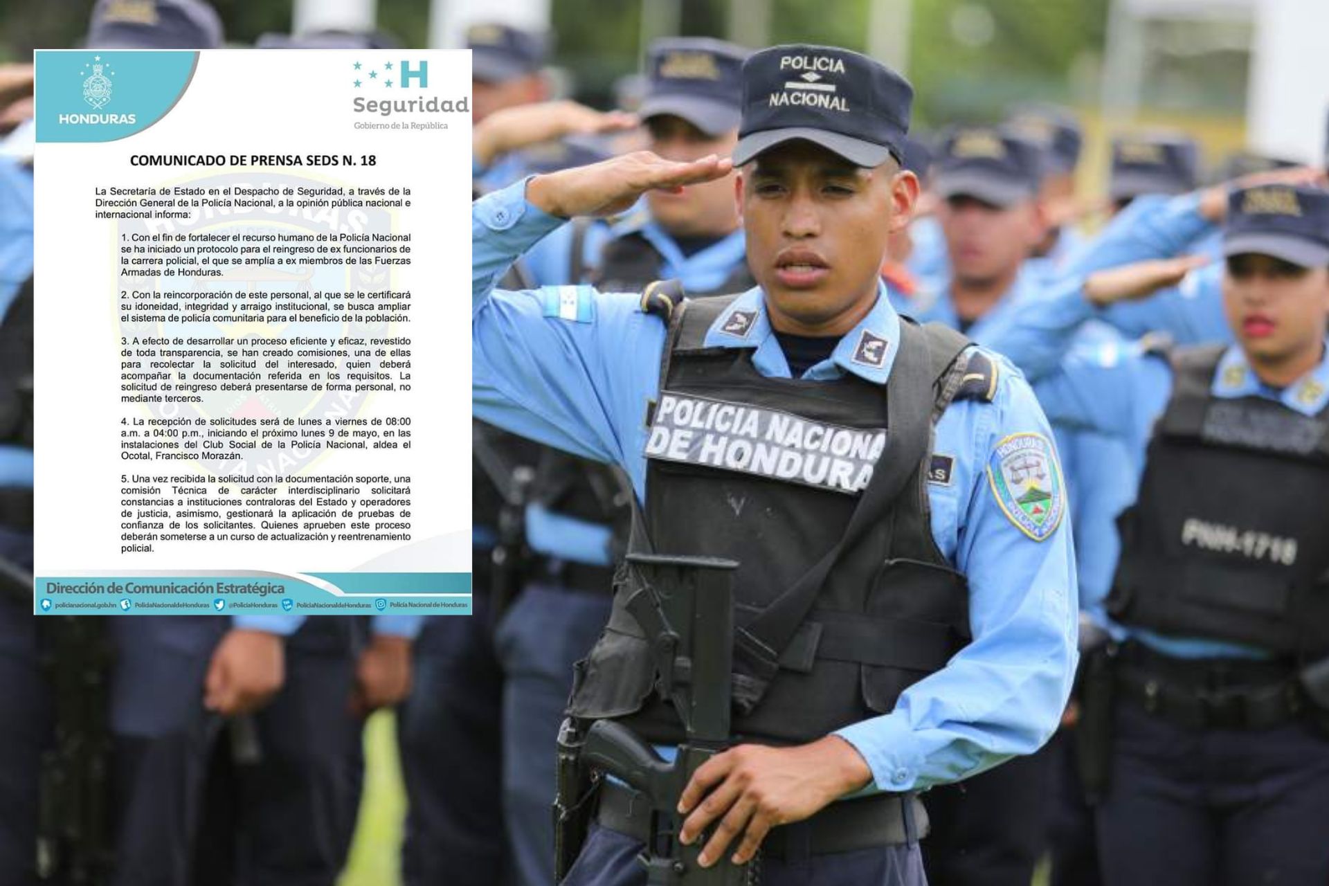 El 9 de mayo comienza el proceso de reintegración de expolicías ...